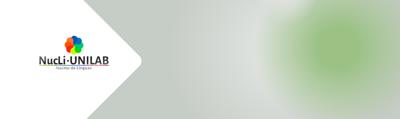Página inicial, em Núcleo de Línguas - UNILAB